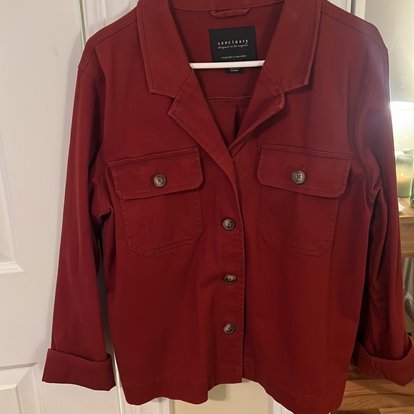 Sanctuary | Jackets & Coats | Red Shacket | Poshmark